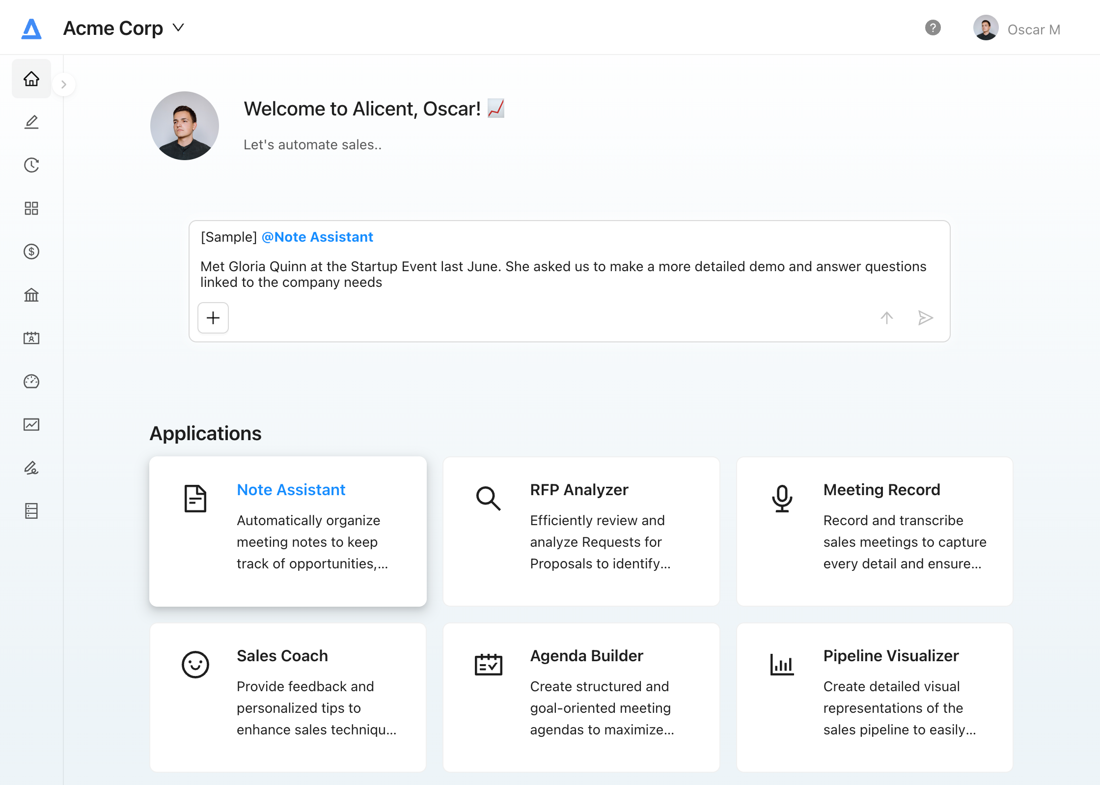 Alicent | Sales Automation Platform